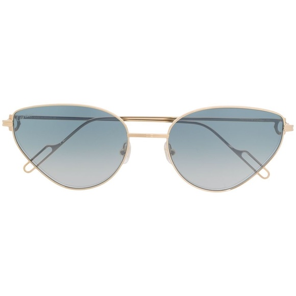 Cartier | Accessories | Cartier Sunglasses Ct55s006 Premier Silver Frame Light Blue Gradient ...